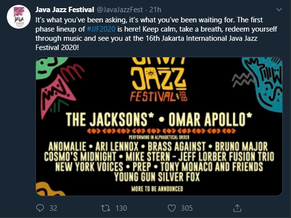 Line Up Fase Pertama 'Java Jazz Festival' Telah Diumumkan! - USS Feed