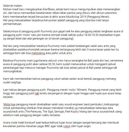 Gelaran Musikologi di Senayan Berujung Rusuh, Apa Penyebabnya dan Siapa ...