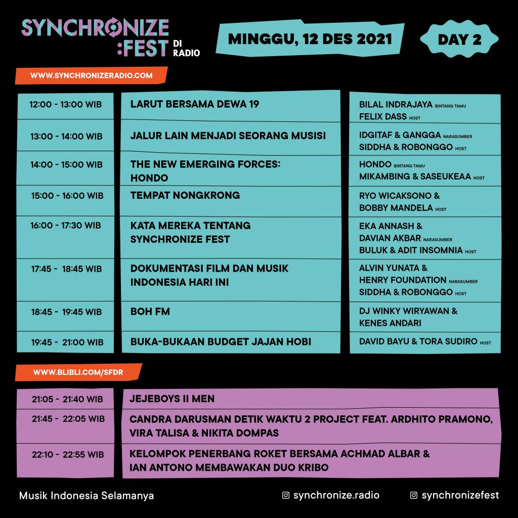 Radio Jadi 'Platform' Synchronize Fest yang Diselenggarakan 11-13 ...
